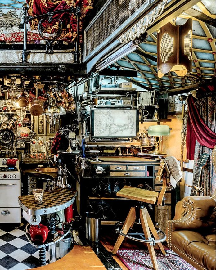 This $25K Scrap-Built Tiny House Expands Into a Tudor-Steampunk Cottage ...