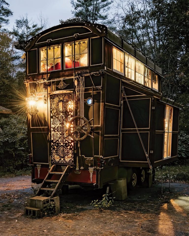 This $25K Scrap-Built Tiny House Expands Into a Tudor-Steampunk Cottage ...